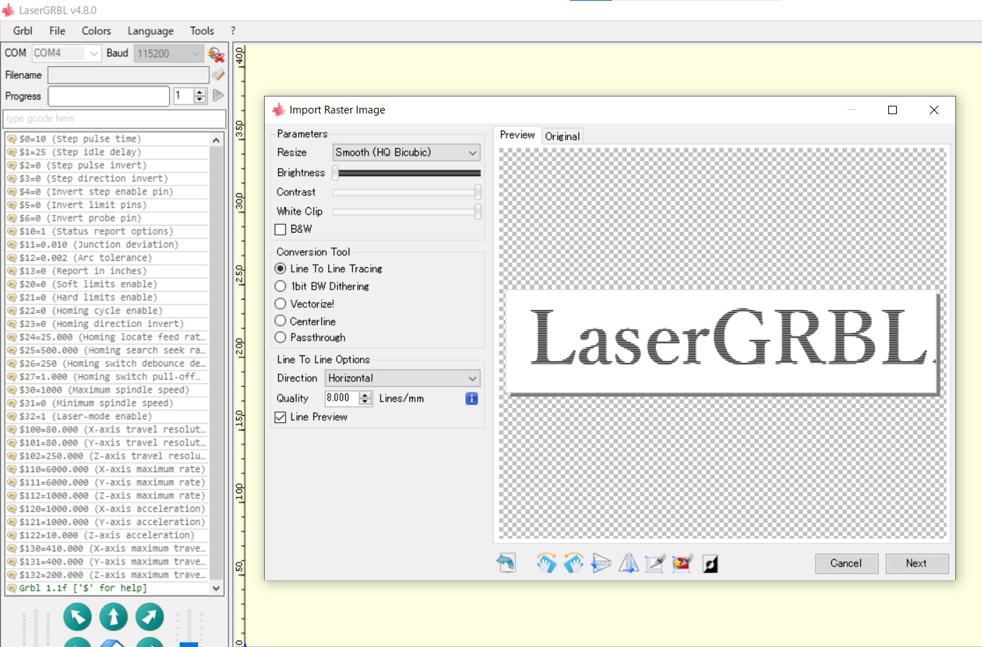 LaserGRBLの使用方法 | Kizami工房